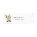 Safari Jungle Animals Boho Return Address Label | Zazzle