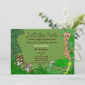 Safari Jungle Birthday Invitation | Zazzle