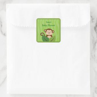 Safari Jungle Monkey Stickers Labels | Zazzle