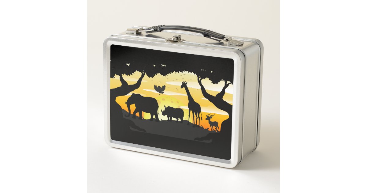 Safari Metal Lunch Box | Zazzle