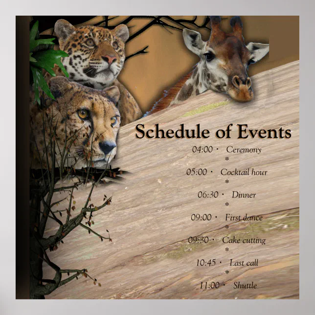 Safari Outdoor Poster | Zazzle