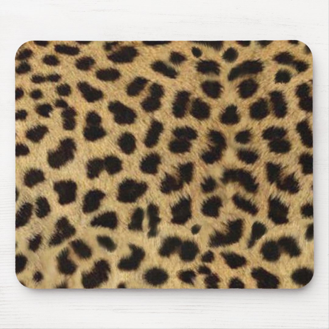 safari wild animal leopard print mouse pad | Zazzle