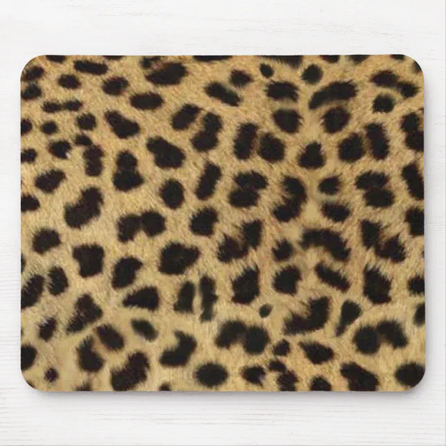 safari wild animal leopard print mouse pad | Zazzle