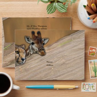 Safari wildlife Envelopes | Zazzle