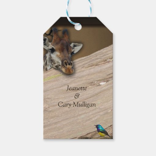 Safari Wildlife Gift Tag | Zazzle