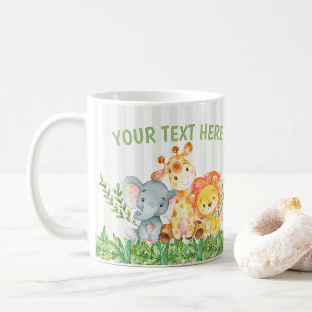 Safari Zoo Animal Mug | Zazzle