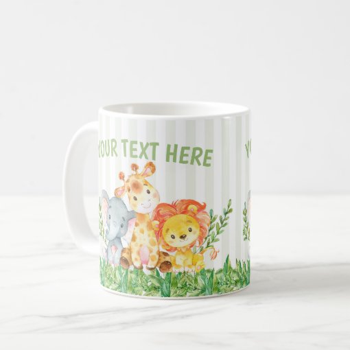 Safari Zoo Animal Mug | Zazzle