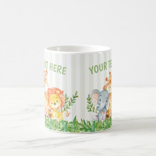 Safari Zoo Animal Mug | Zazzle