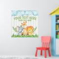 Safari Zoo Animal Poster Wall Decoration | Zazzle