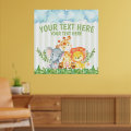 Safari Zoo Animal Poster Wall Decoration | Zazzle
