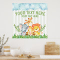 Safari Zoo Animal Poster Wall Decoration | Zazzle