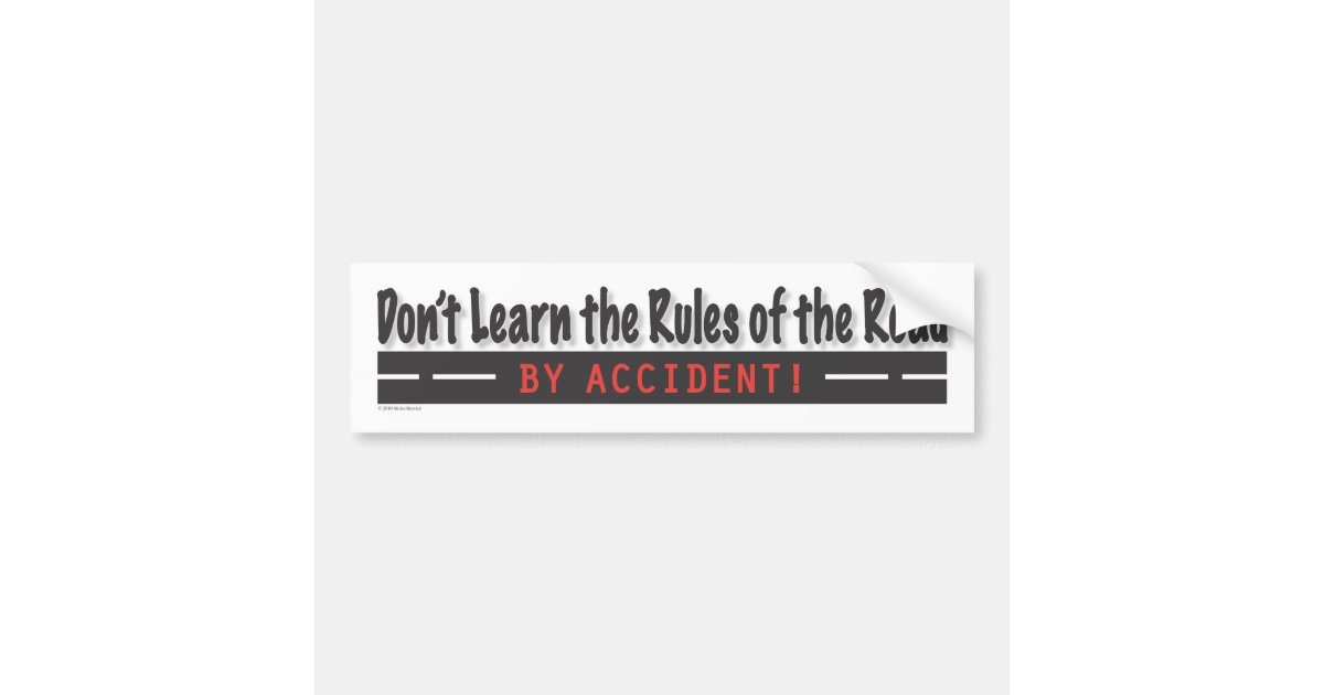 Safe Driving Bumpersticker Bumper Sticker | Zazzle.com