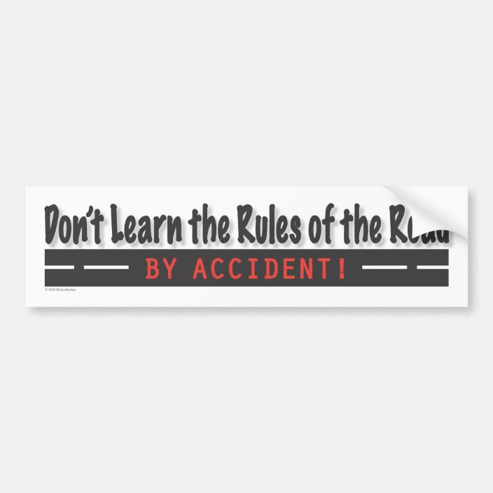 Safe Driving Bumpersticker Bumper Sticker | Zazzle.com