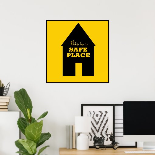 Safe Place Sign | Zazzle