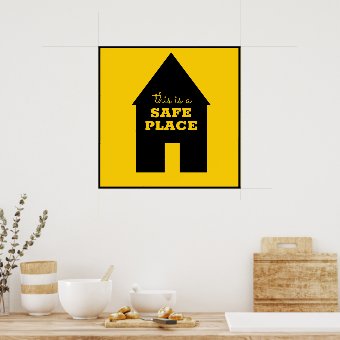 Safe Place Sign | Zazzle