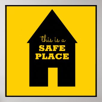 Safe Place Sign | Zazzle