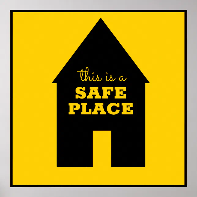 Safe Place Sign | Zazzle
