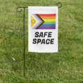 Safe Space LGBTQ Inclusive Progressive Garden Flag | Zazzle