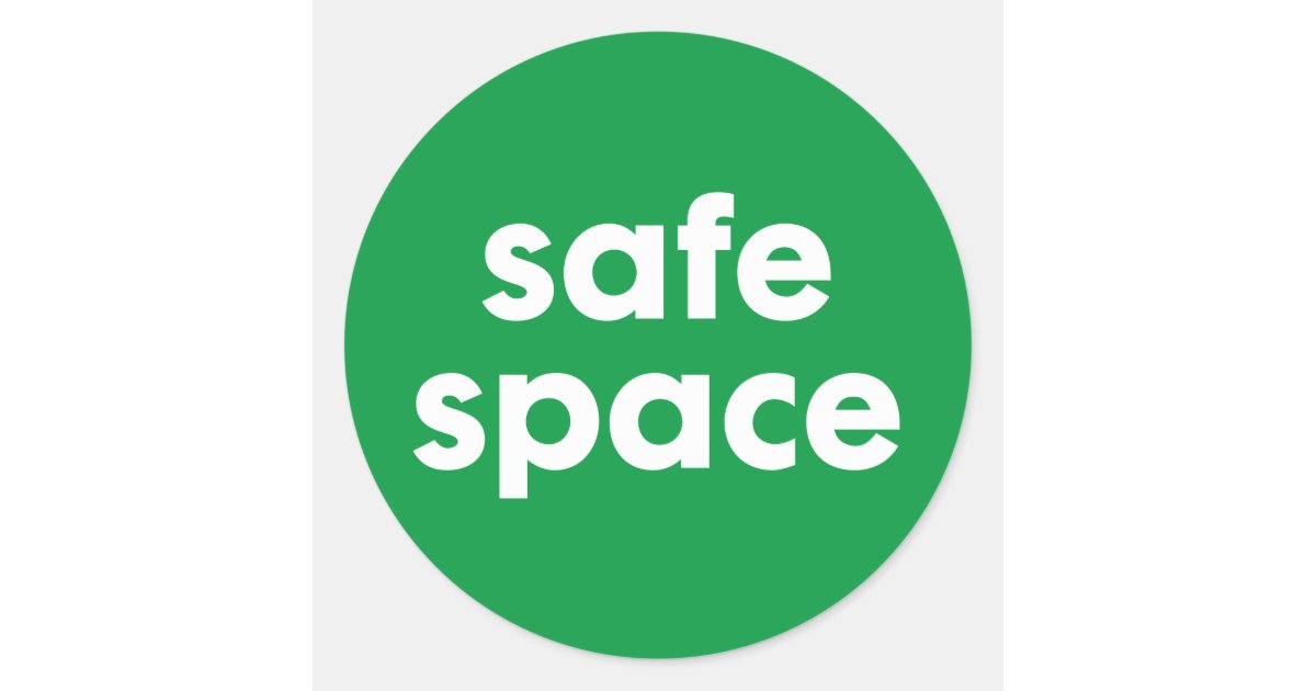 Safe Space Stickers | Zazzle
