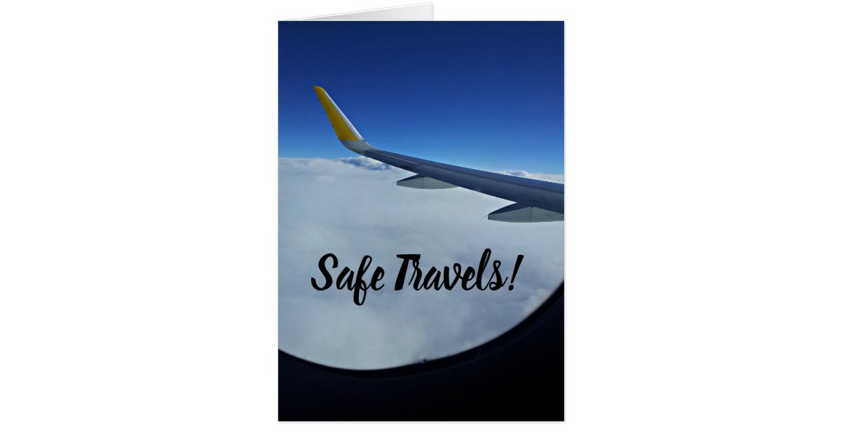 Safe Travels Blank Greeting Card | Zazzle
