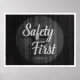 Safety First Classic Cinema Title Poster | Zazzle
