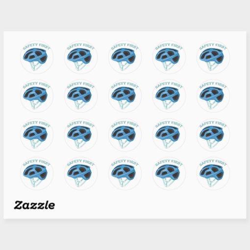 Safety First Classic Round Sticker | Zazzle
