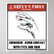 Safety First Humor-Corrosive Poster | Zazzle