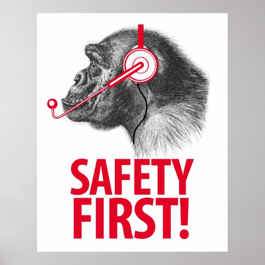 Safety First! Poster | Zazzle.com