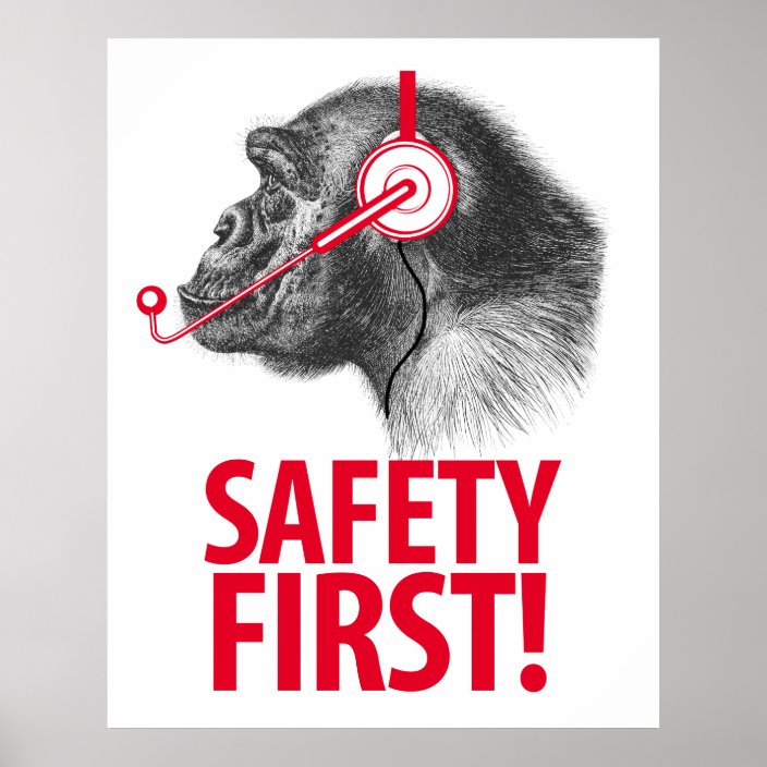 Safety First! Poster | Zazzle.com