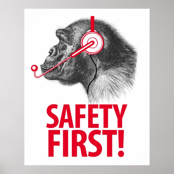 Safety First! Poster | Zazzle