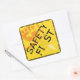 Safety First Square Sticker | Zazzle