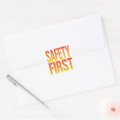 Safety First Square Sticker | Zazzle