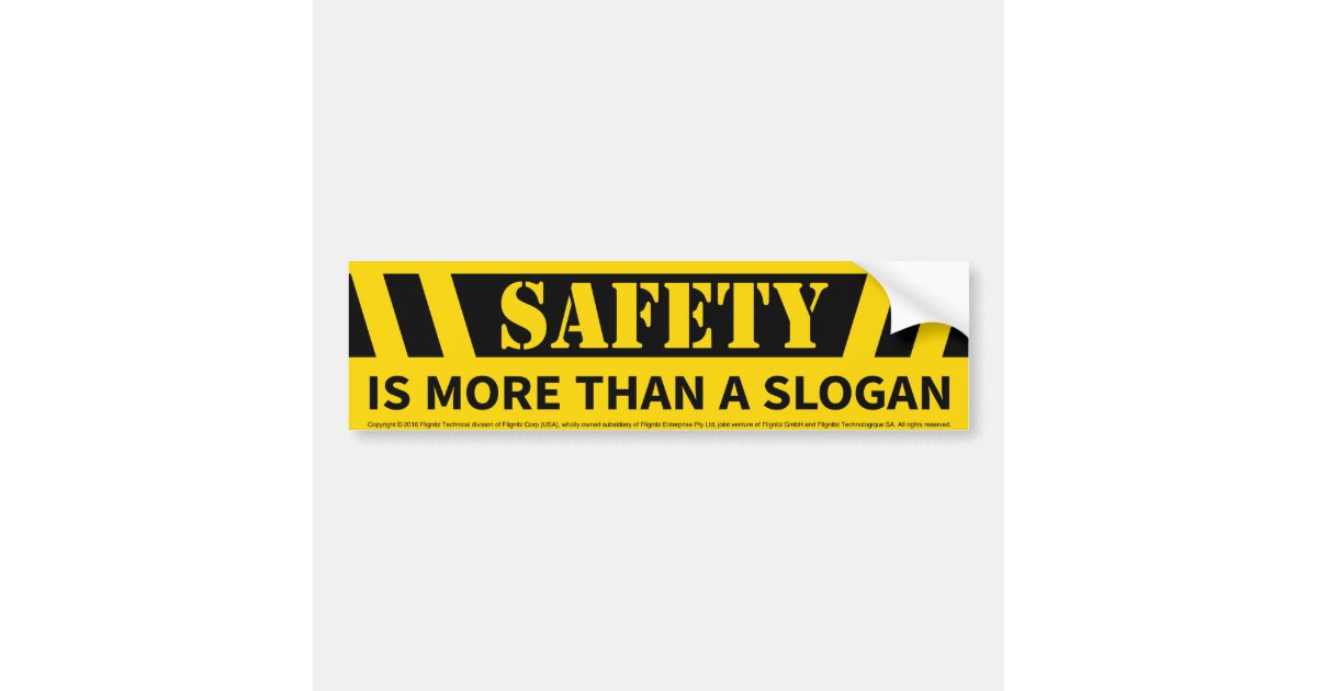 Safety Message Bumper Sticker | Zazzle