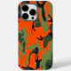 Safety Orange and Green Camo Case-Mate iPhone Case | Zazzle