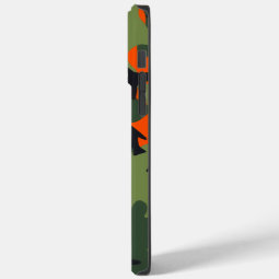 Safety Orange and Green Camo Case-Mate iPhone Case | Zazzle