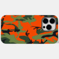 Safety Orange and Green Camo Case-Mate iPhone Case | Zazzle