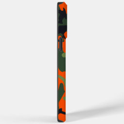 Safety Orange and Green Camo Case-Mate iPhone Case | Zazzle