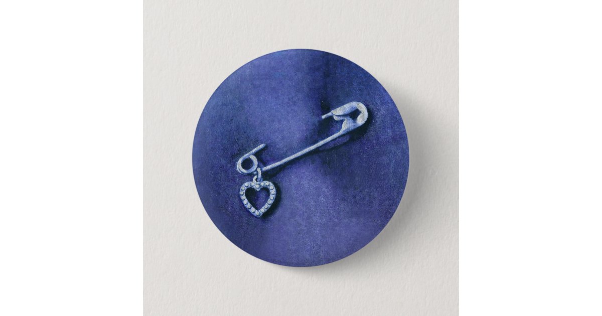 Safety Pin Button | Zazzle