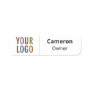 Safety Pin Name Tag or Magnetic with Custom Logo | Zazzle