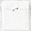 Safety pin solidarity sticker | Zazzle