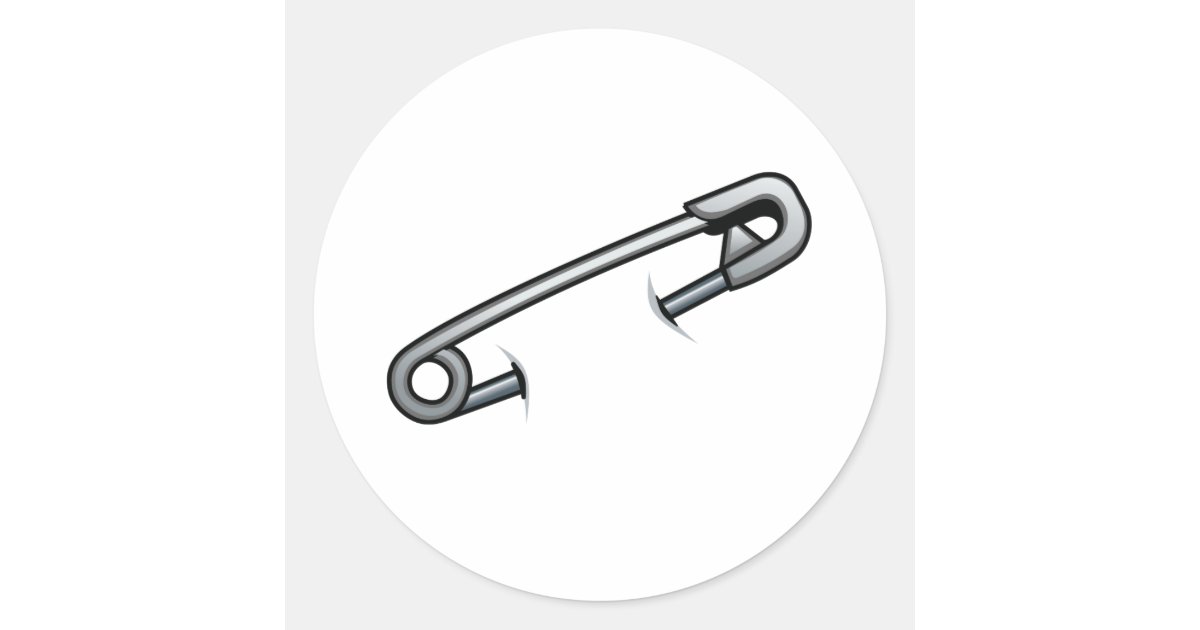 Safety pin solidarity sticker | Zazzle