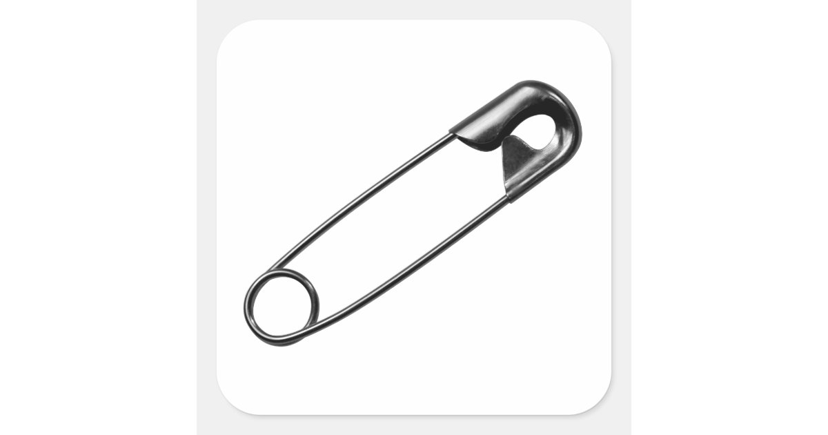 Safety Pin Sticker | Zazzle