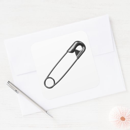 Safety Pin Sticker | Zazzle