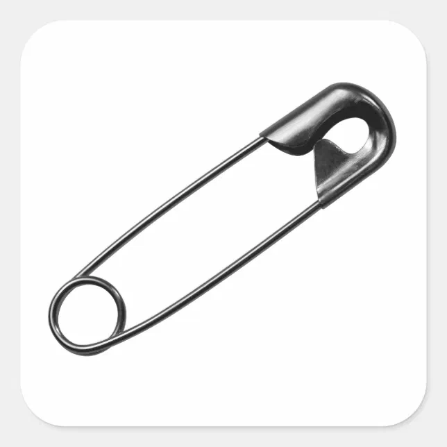 Safety Pin Sticker | Zazzle
