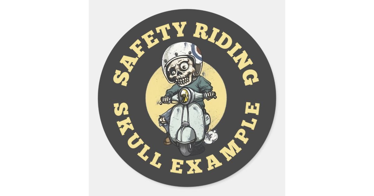 Safety riding Sticker | Zazzle