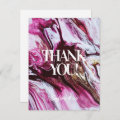 SAFIRO marble thank you card | Zazzle