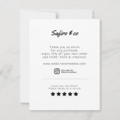 SAFIRO marble thank you card | Zazzle