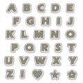 Sage and Bronze Capital Letters Alphabet Monogram Sticker | Zazzle