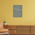 SAGE Gender Reveal Welcome Sign 18x24 Poster | Zazzle