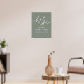 SAGE Gender Reveal Welcome Sign 18x24 Poster | Zazzle